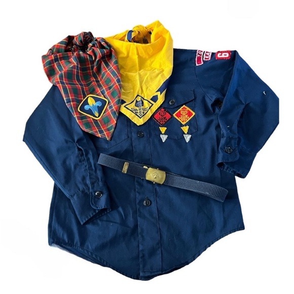 Vintage | Other | Vintage Cub Scouts Navy Long Sleeve Uniform Shirt ...